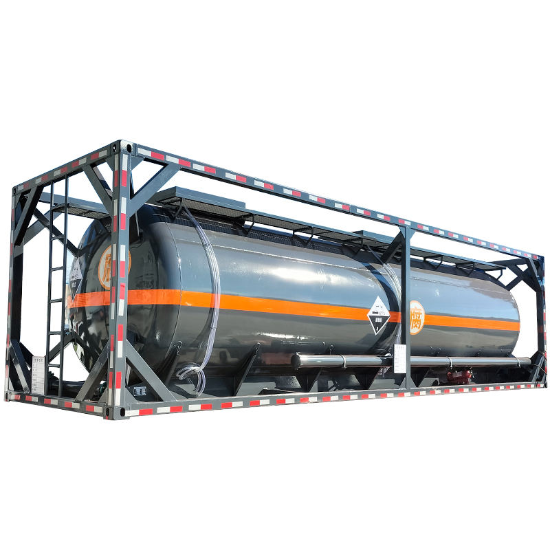 Wholesale Iso 40FT Chemical Liquid HCl Acid Container Tank Lined PE ...