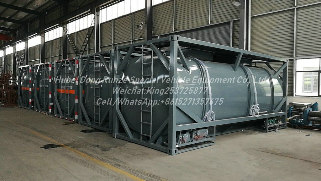 10 Units New ISO 20 FT TANK CONTAINER LLDPE LINED For contain: HCl (max ...