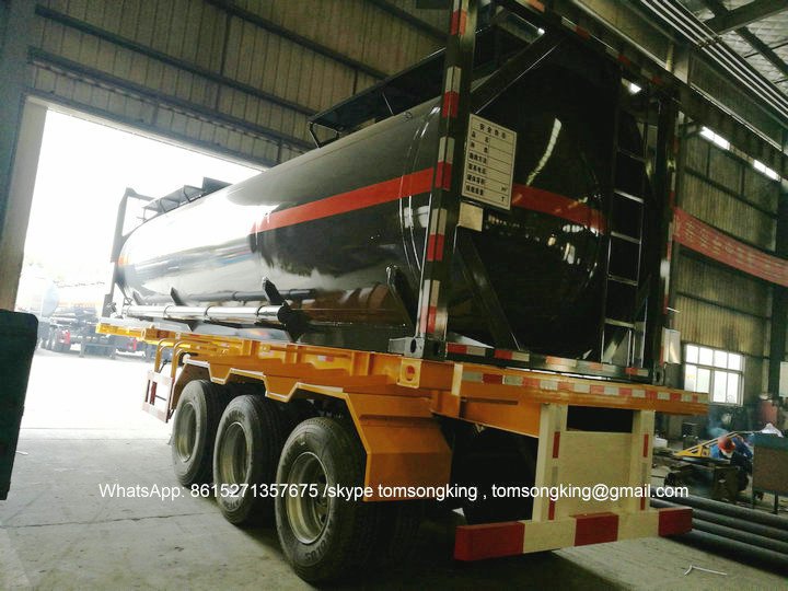 30Ft ISO Tank Container For Transport Acetic Acid , Allyl Alcohol ...