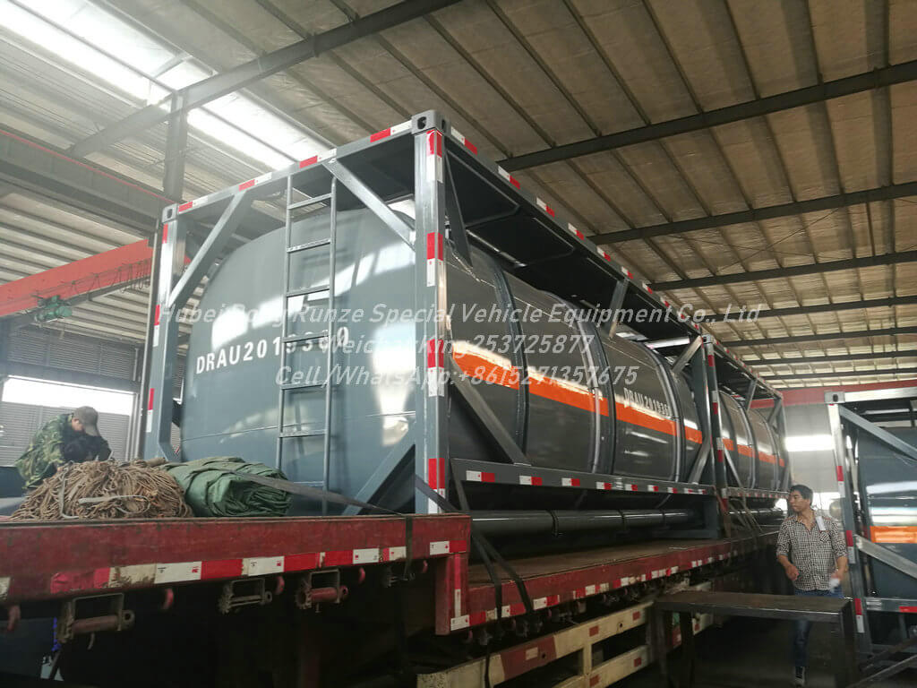 Wholesale 20FT ISO HCL Acid Tank Container 21cbm For Vietnam Chemical ...
