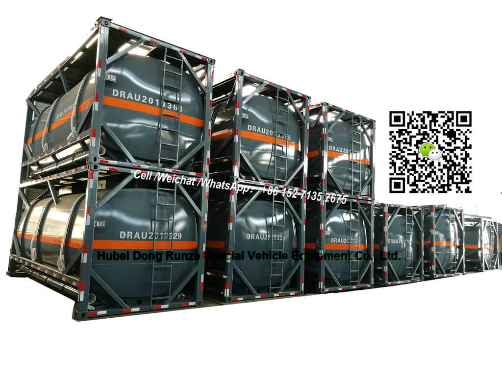 Wholesale 20FT ISO HCL Acid Tank Container 21cbm For Vietnam Chemical ...