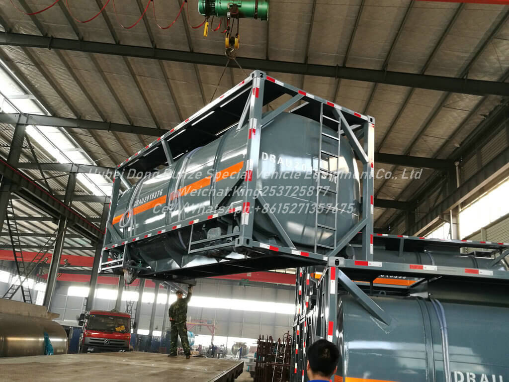 Wholesale 20FT ISO HCL Acid Tank Container 21cbm For Vietnam Chemical ...