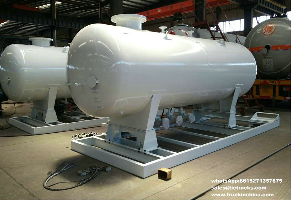 5000Liters LPG Gas Skid Filling Station with Mobile Refilling LPG ...