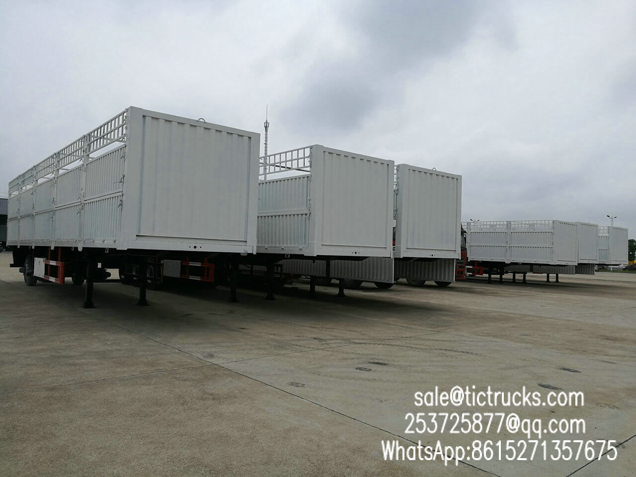 40ft container cargo trailer SKD for ship - Hubei Dong Runze Special ...