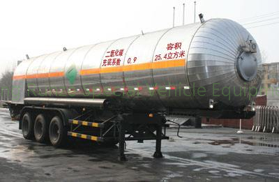 Carbon dioxide liquid, CO2 LCO2 Tanker, Tank Semitrailer
