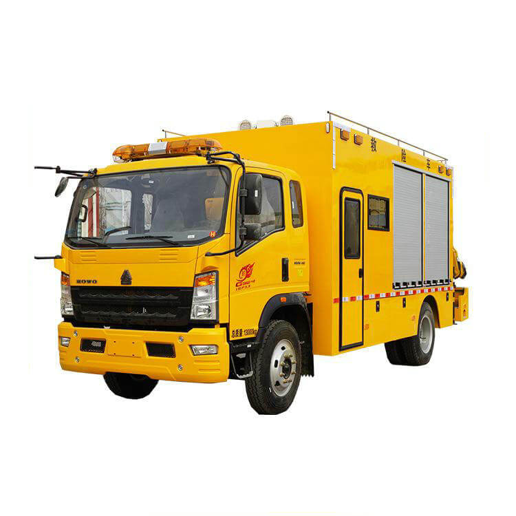 Wholesale HOWO Emergency Rescue Vehicle with Crane For Engineering in ...
