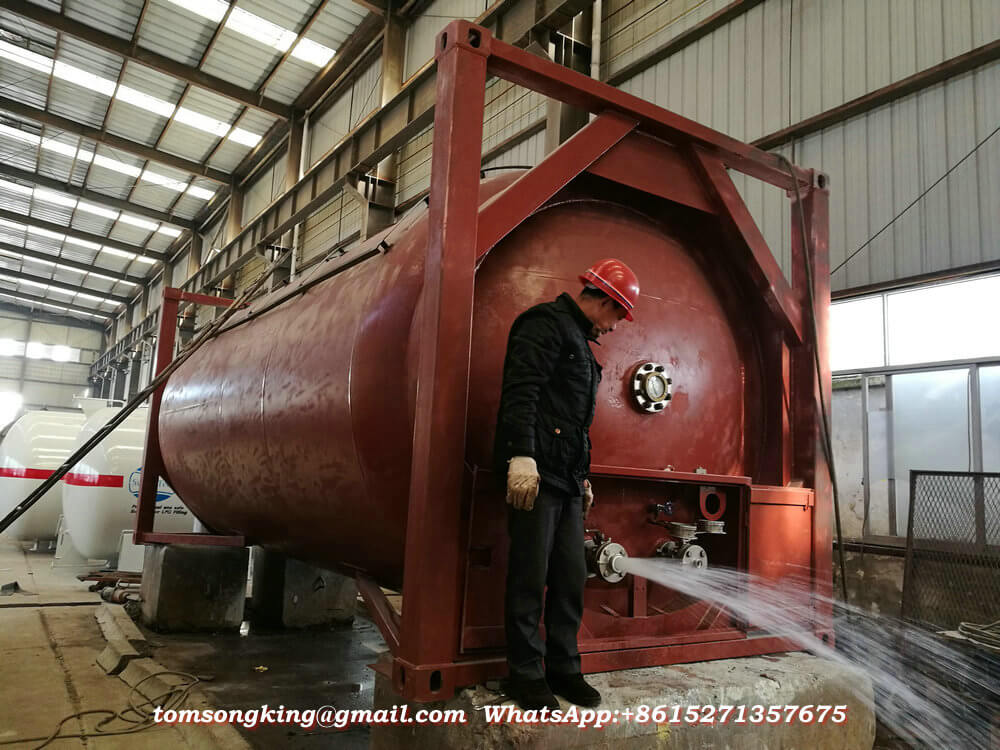 20FT Liquid Ammonia NH3 ISO Tank Container Export Vietnam - Hubei Dong ...