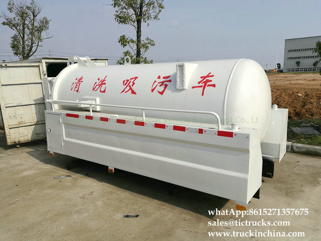 Sewer Jetting Truck Septic Tank with jetting water tank body for sale ...