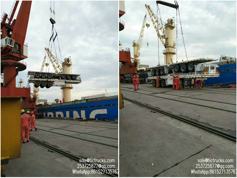 40ft container cargo trailer SKD for ship - Hubei Dong Runze Special ...