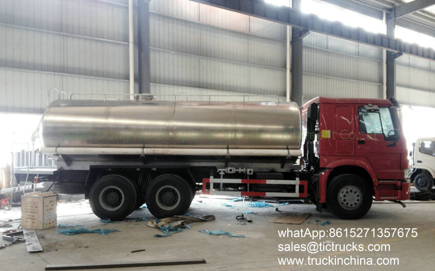 Sinotruk HOWO 10 wheels Water Tank Transport Vehicle 20000L-22000L for ...