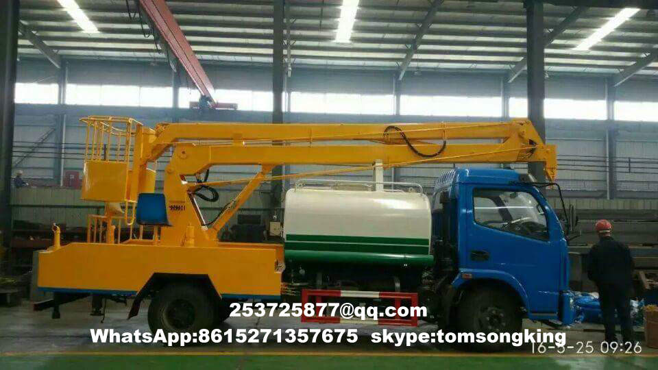 Aerial platform truck mounted water tanks for sale - Hubei Dong Runze ...