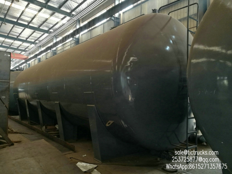 Hydrochloric acid steel lined PE storage tank-25KL-100KL horizontal ...
